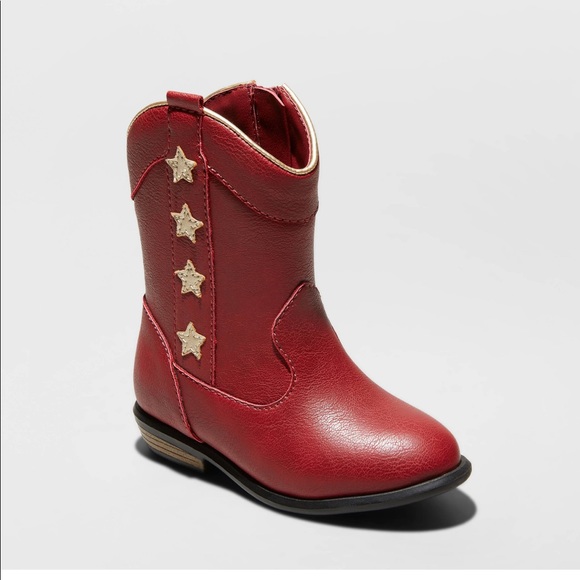 Shoes | Nwt Girls Red Cowgirl Boots | Poshmark